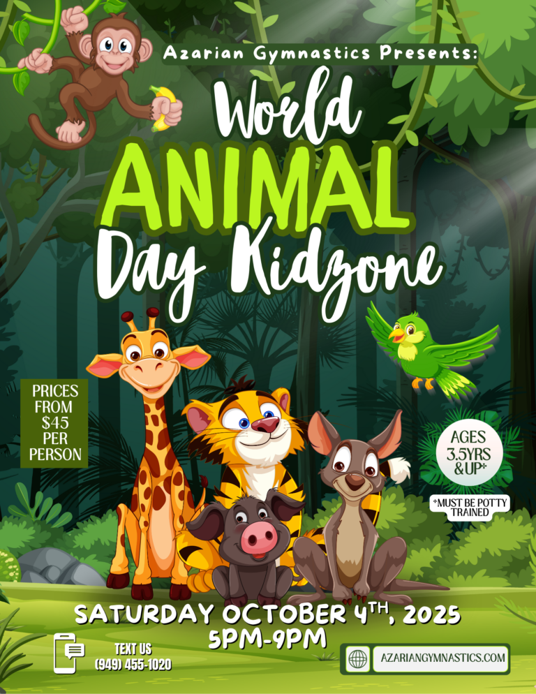 ‘World Animal Day’ Kidzone – Azarian Gymnastics